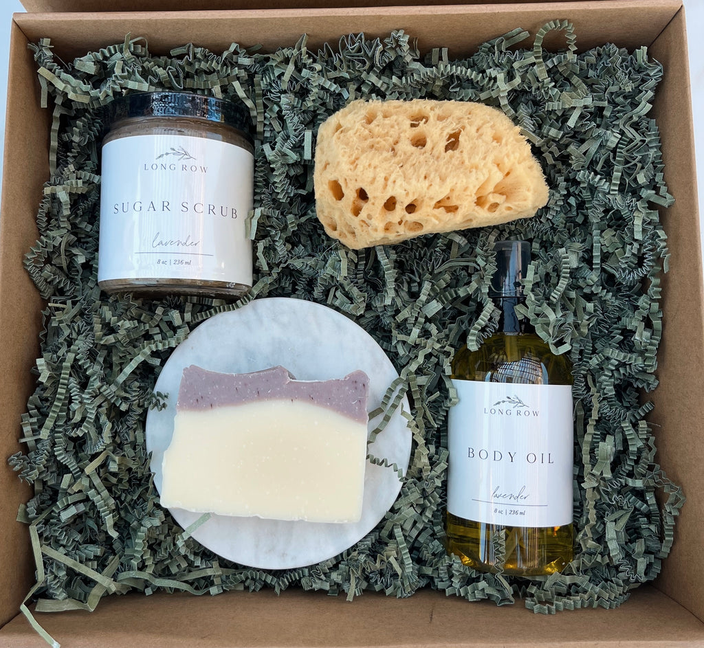 Soothing Skin Gift Box – Long Row Lavender
